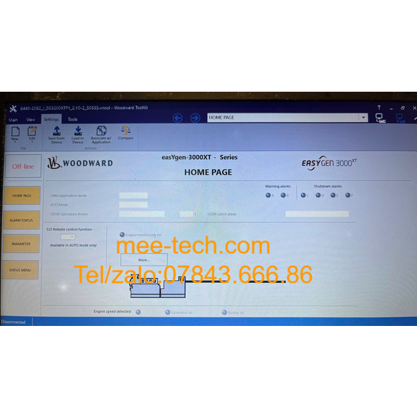 Sửa chữa tủ hoà đồng bộ Woodward cho máy phát điện